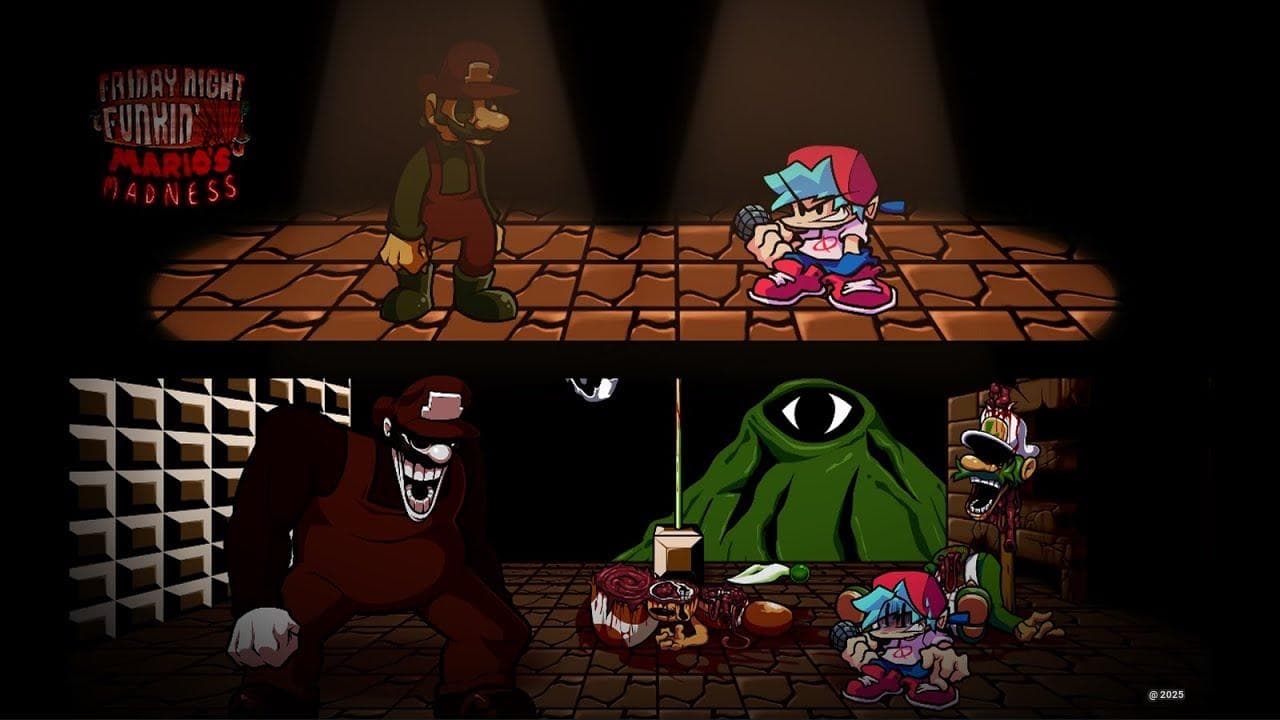 FNF Marios Madness V2 Powerdown - When Your Childhood Hero Becomes Your ...